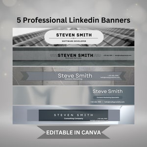 Linkedin Banner Template Professional Linkedin Banner Canva Template ...