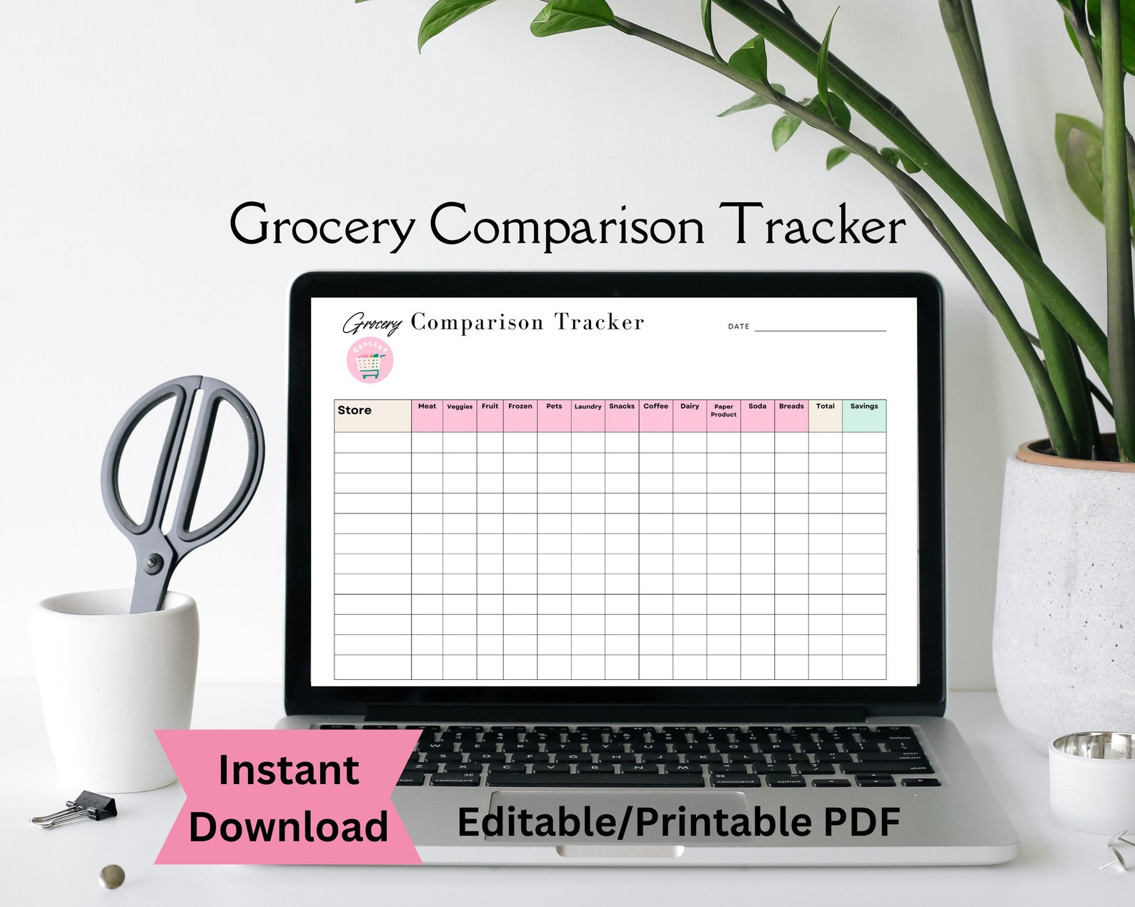 Grocery Comparison Tracker Grocery Store Comparison Tracker Planner ...