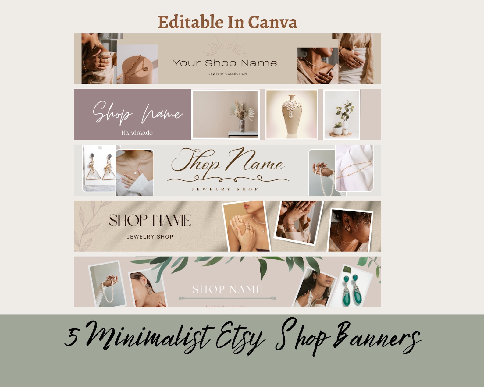 Etsy Banner Template Etsy Cover Banner Editable Canva Template - Etsy