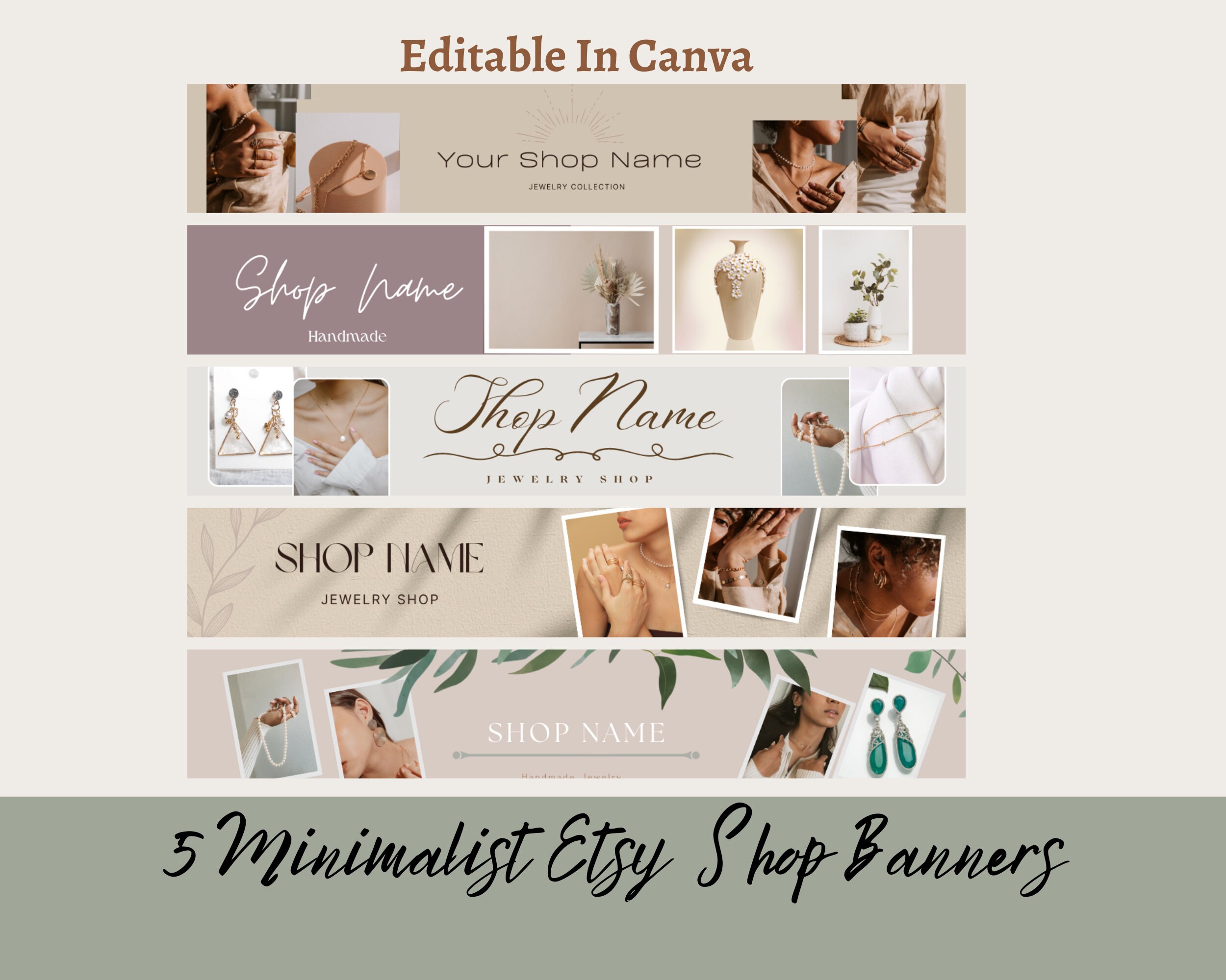 Etsy Banner Template Etsy Cover Banner Editable Canva Template - Etsy
