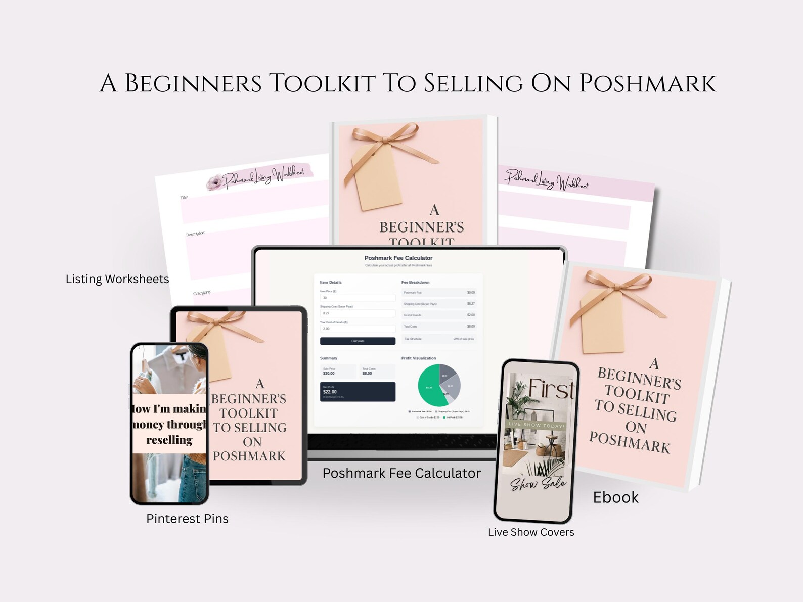 Poshmark Seller Toolkit Beginner Seller Ebook Poshmark Profit Fee ...