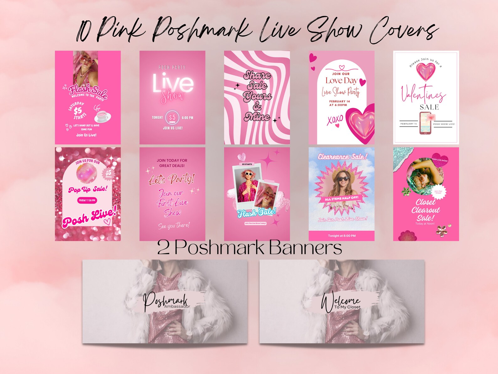 Poshmark Show Cover Images Pink Show Covers Poshmark Banner Images ...