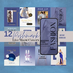 Poshmark Show Cover Images Navy Posh Show Covers Poshmark Live Show ...