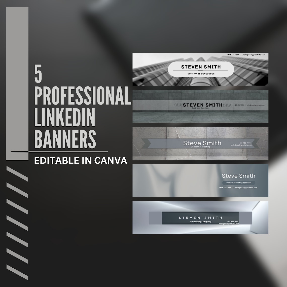 Linkedin Banner Template Professional Linkedin Banner Canva Template ...