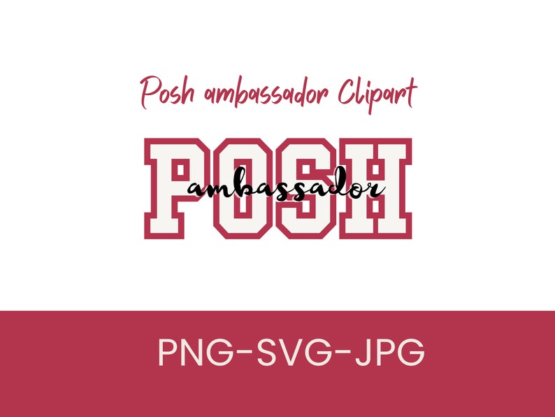 Posh Ambassador Clipart PNG Poshmark Craft SVG Clipart Poshmark Image ...