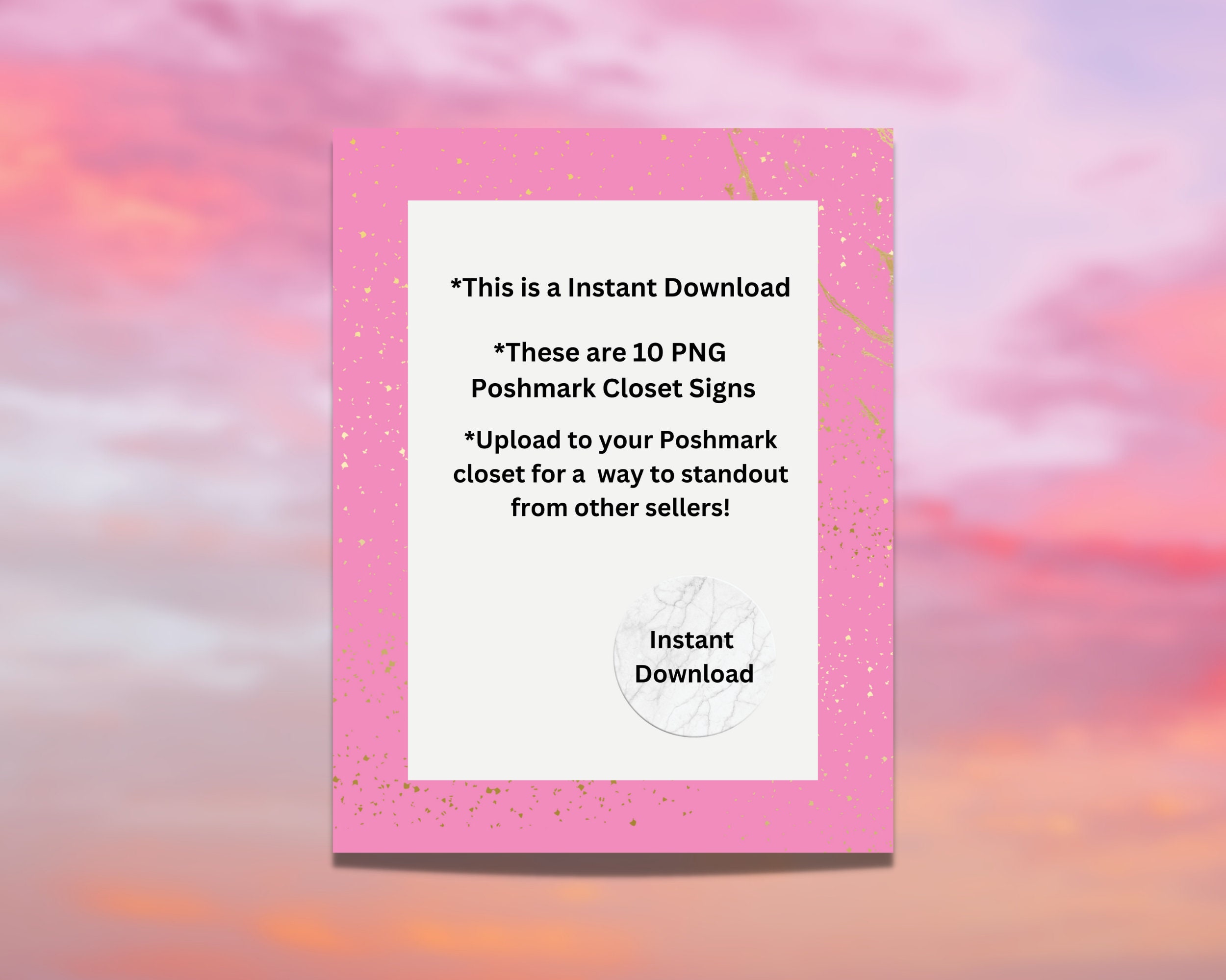10 Poshmark Closet Signs Pink Black Gold Poshmark Closet Signs Posh ...
