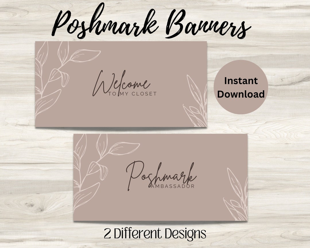 Poshmark Banner Poshmark Sign Poshmark Header Poshmark Closet Banner ...