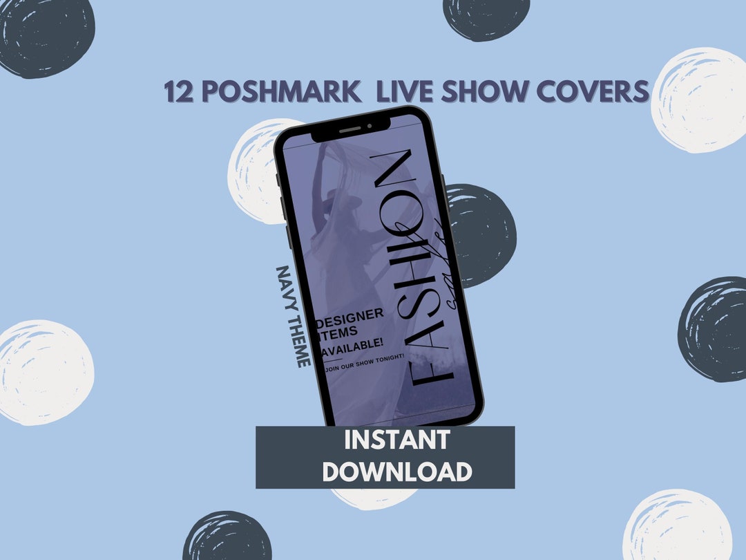 Poshmark Show Cover Images Navy Posh Show Covers Poshmark Live Show ...