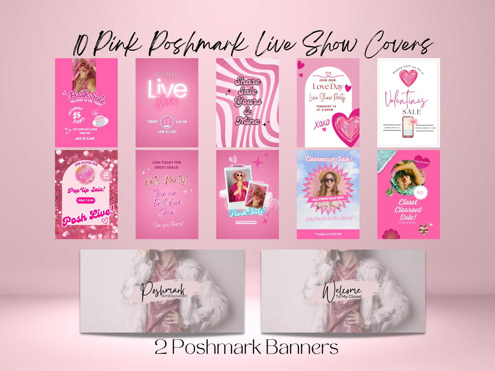 Poshmark Show Cover Images Pink Show Covers Poshmark Banner Images ...