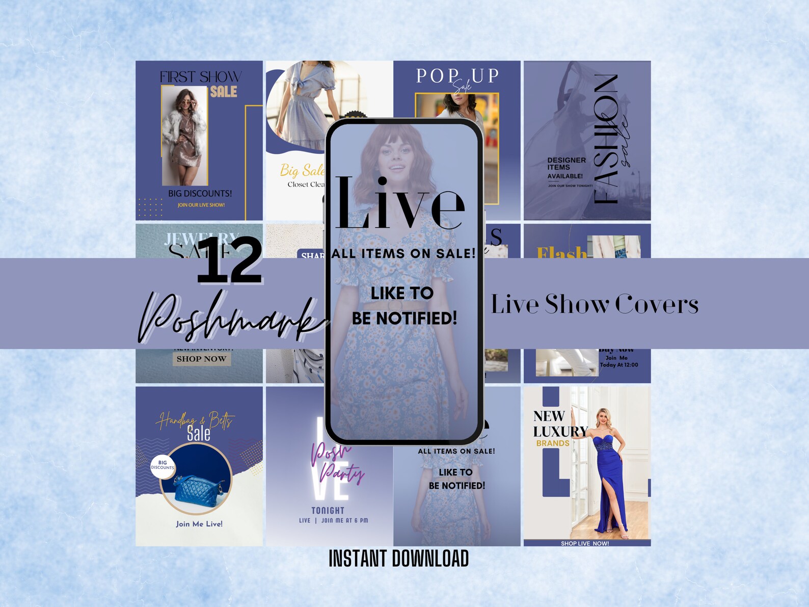 Poshmark Show Cover Images Navy Posh Show Covers Poshmark Live Show ...