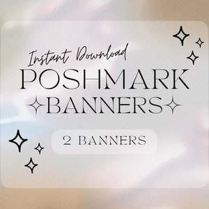 Poshmark Banner Sign Fashion Boho Posh Header Poshmark Seller Banner ...