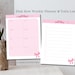 Pink Bow Printable Daily Planner Coquette Bow Pink Printable to Do List ...