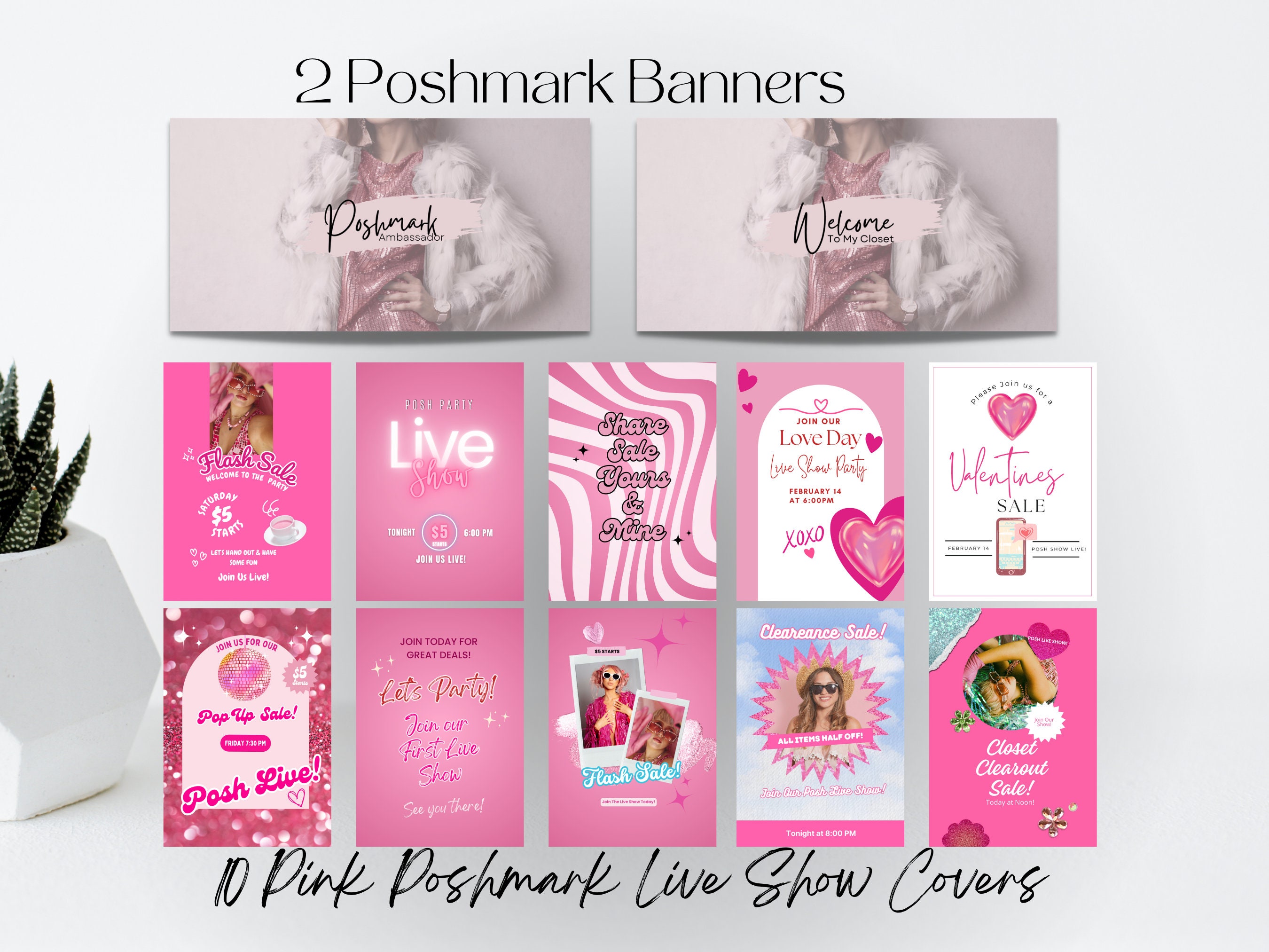 Poshmark Show Cover Images Pink Show Covers Poshmark Banner Images ...