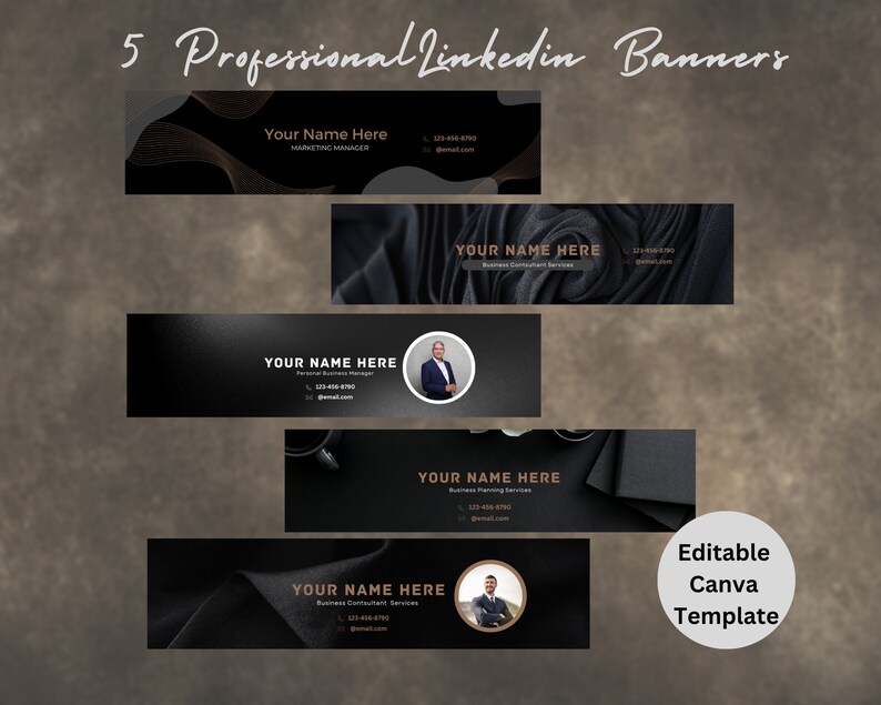Linkedin Banner Template Professional Linkedin Banner Canva Template ...