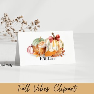 Pumpkin Fall Vibes Clipart Pumpkin PNG Autumn Pumpkin Clipart Digital ...