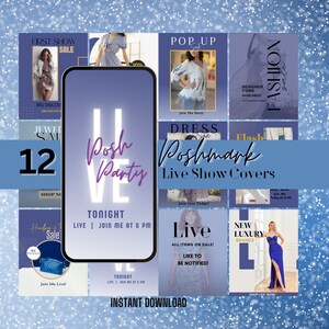 Poshmark Show Cover Images Navy Posh Show Covers Poshmark Live Show ...