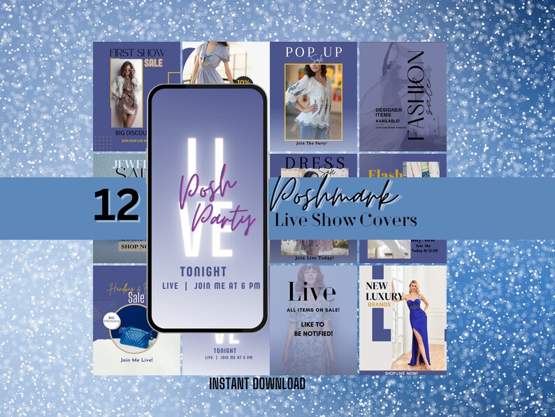 Poshmark Show Cover Images Navy Posh Show Covers Poshmark Live Show ...