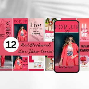 Poshmark Show Cover Images Red Posh Show Covers Poshmark Live Show ...