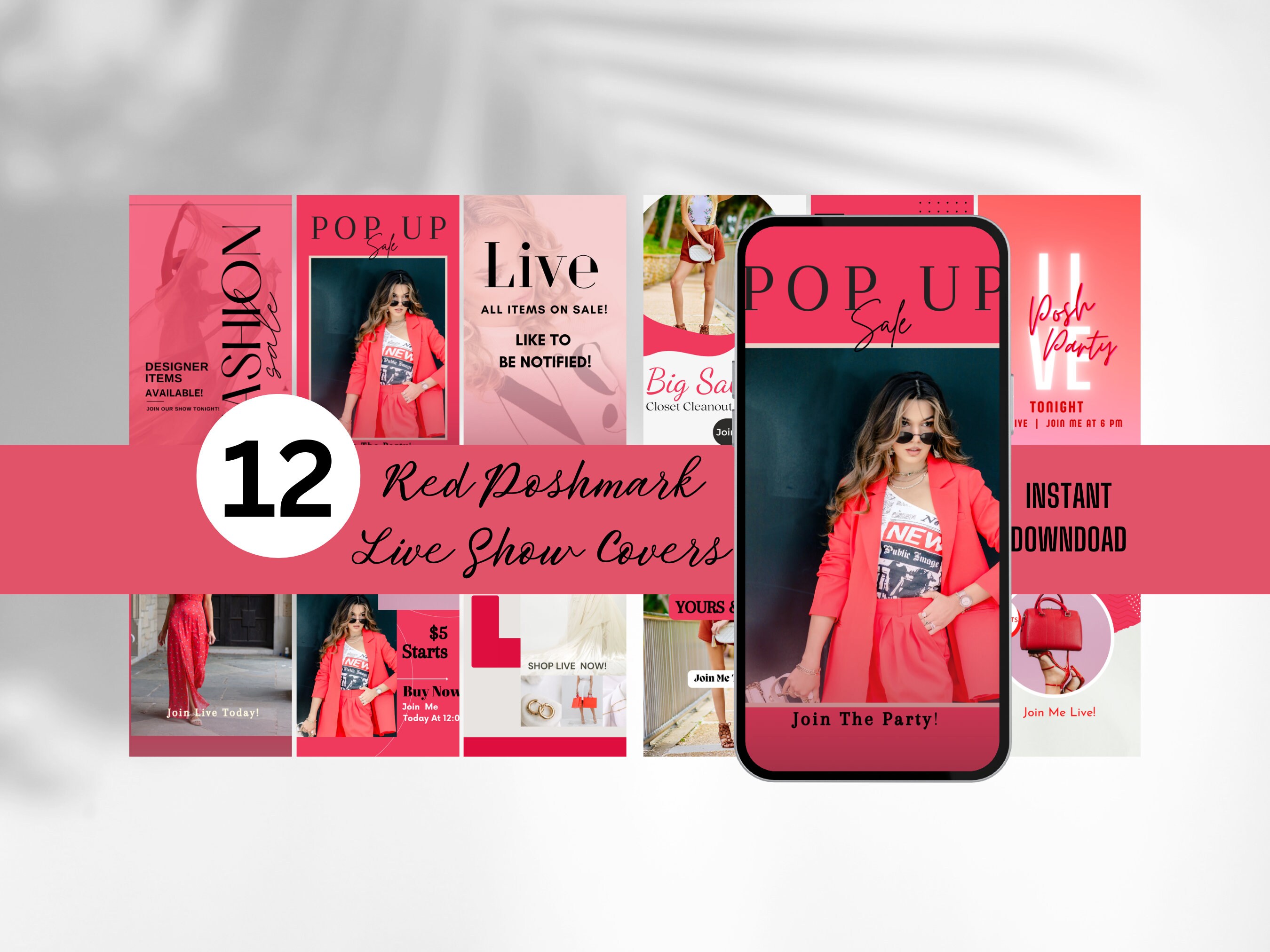 Poshmark Show Cover Images Red Posh Show Covers Poshmark Live Show ...