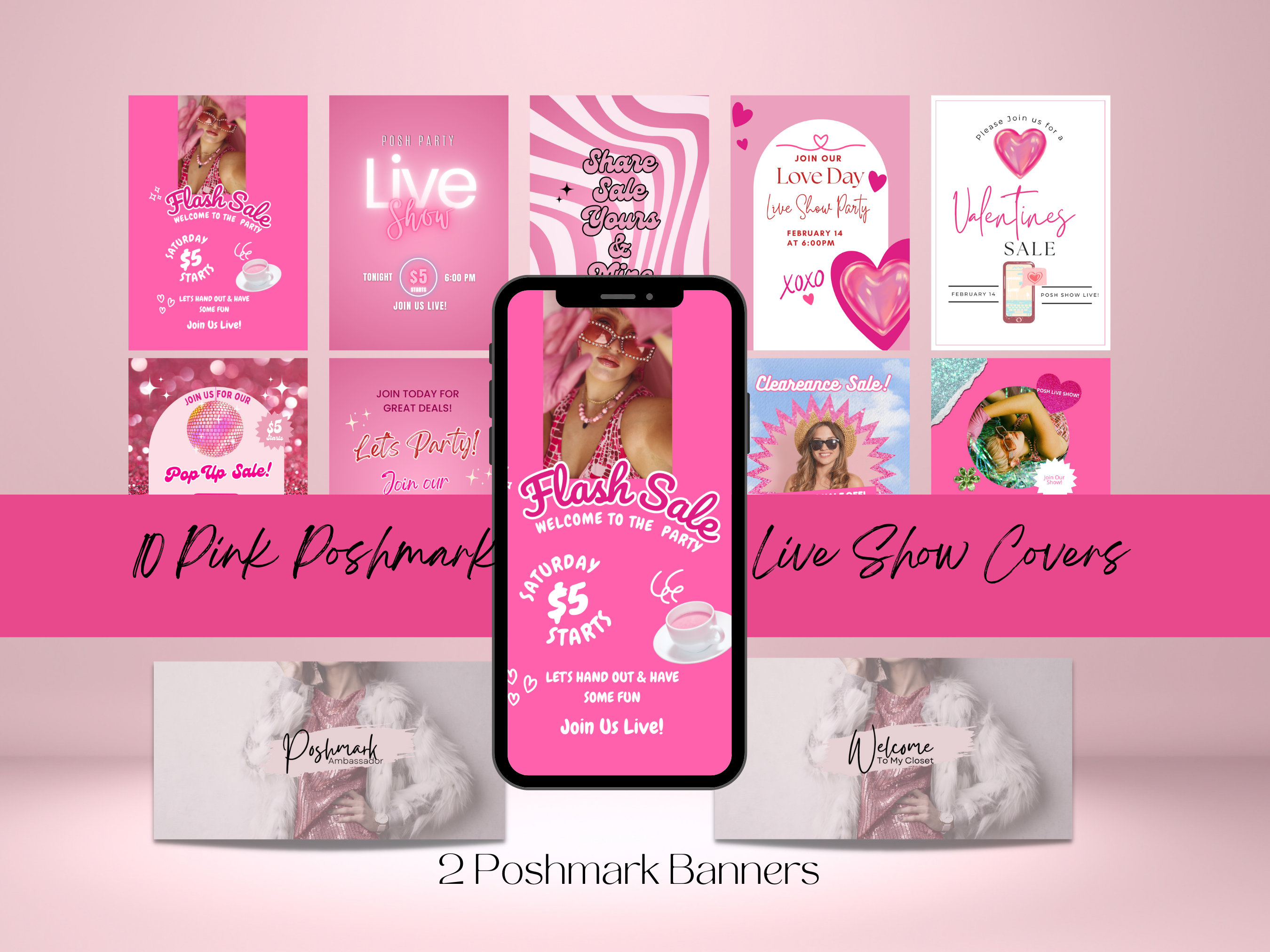 Poshmark Show Cover Images Pink Show Covers Poshmark Banner Images ...