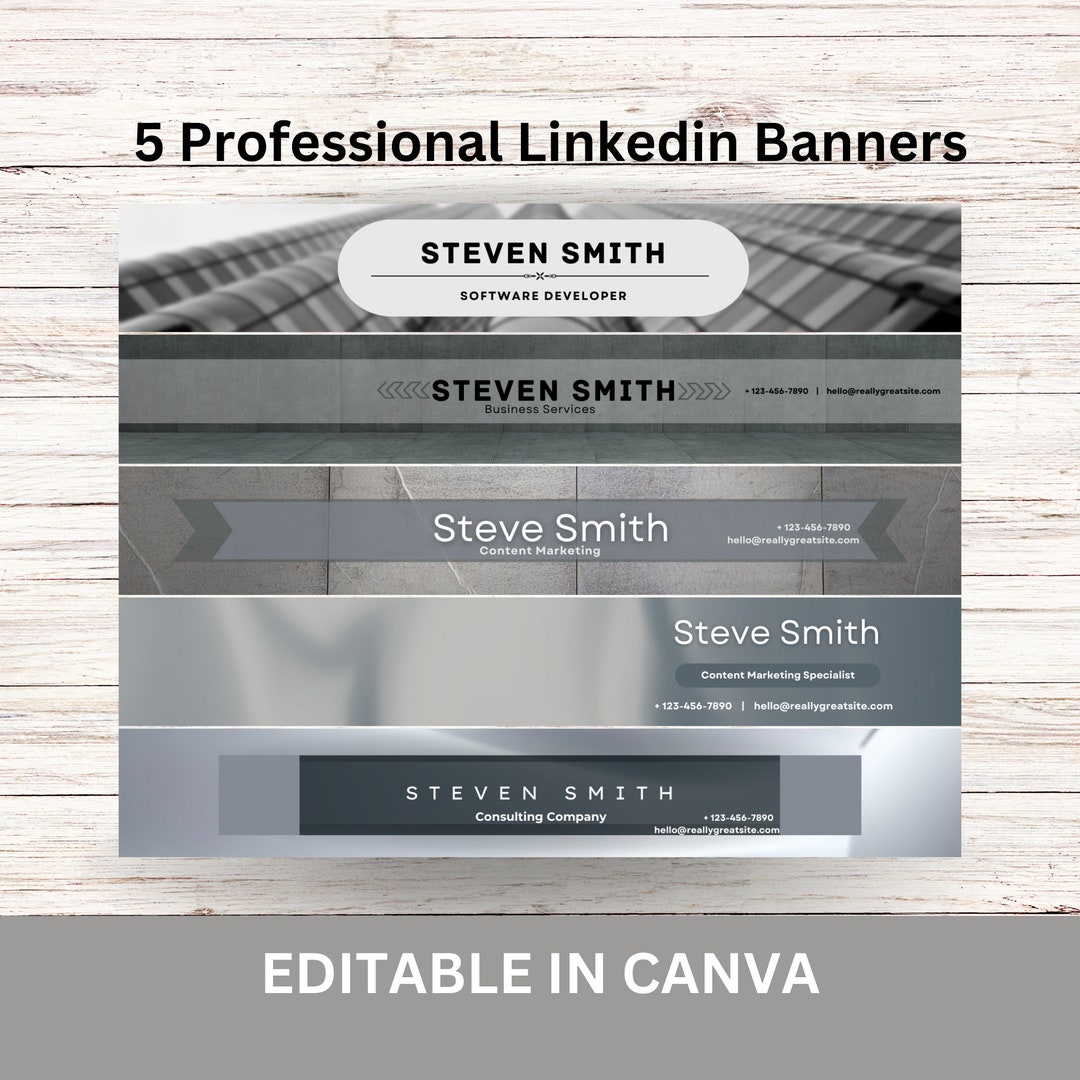 Linkedin Banner Template Professional Linkedin Banner Canva Template ...