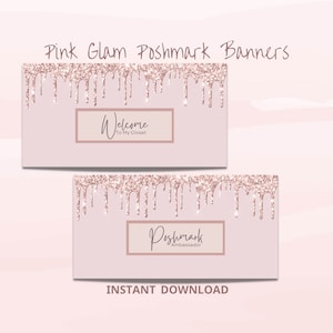 Poshmark Banner Poshmark Pink Glam Header Poshmark Closet Banner Sign ...