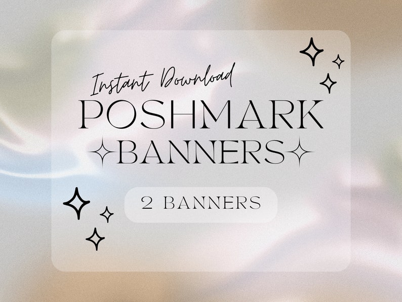 Poshmark Banner Sign Pink and Pretty Posh Header Poshmark Closet Banner ...
