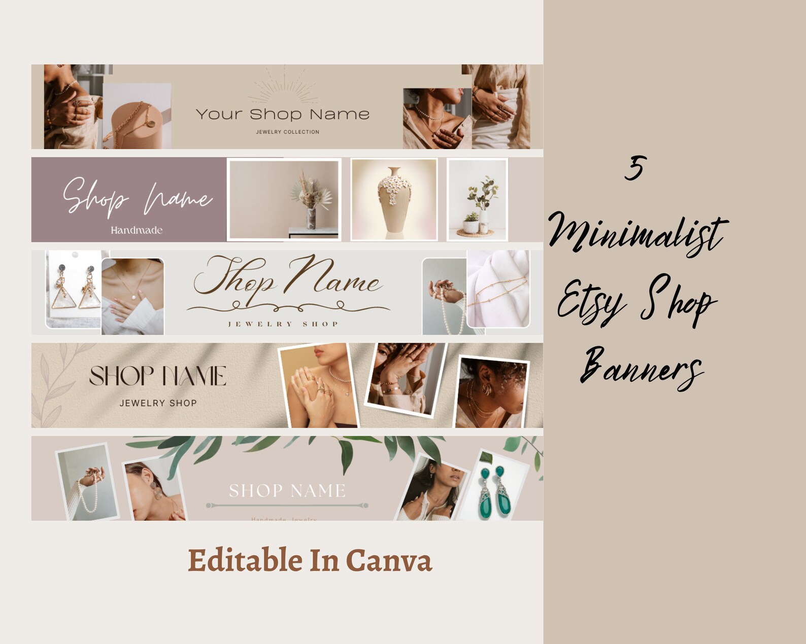 Etsy Banner Template Etsy Cover Banner Editable Canva Template Cover ...