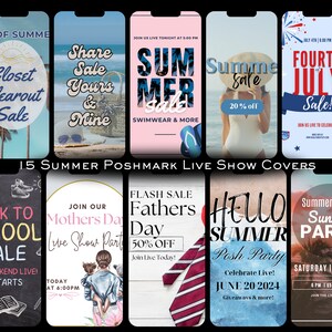 Poshmark Show Cover Images Summer Design Show Covers Poshmark Live Show ...