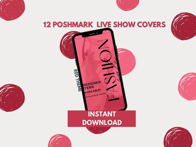 Poshmark Show Cover Images Red Posh Show Covers Poshmark Live Show ...