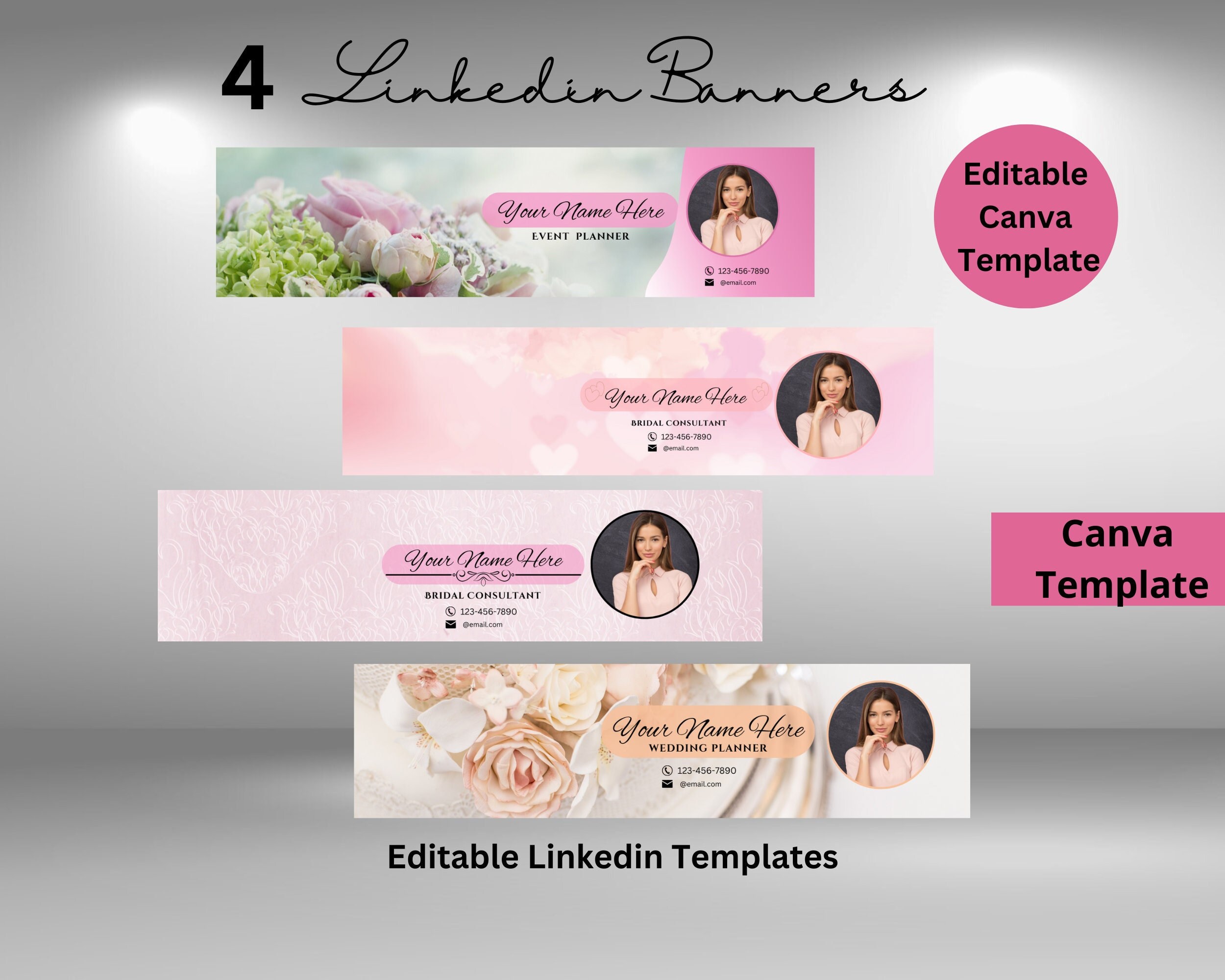 Linkedin Banner Template,linkedin Banners,canva Template,editable Canva ...