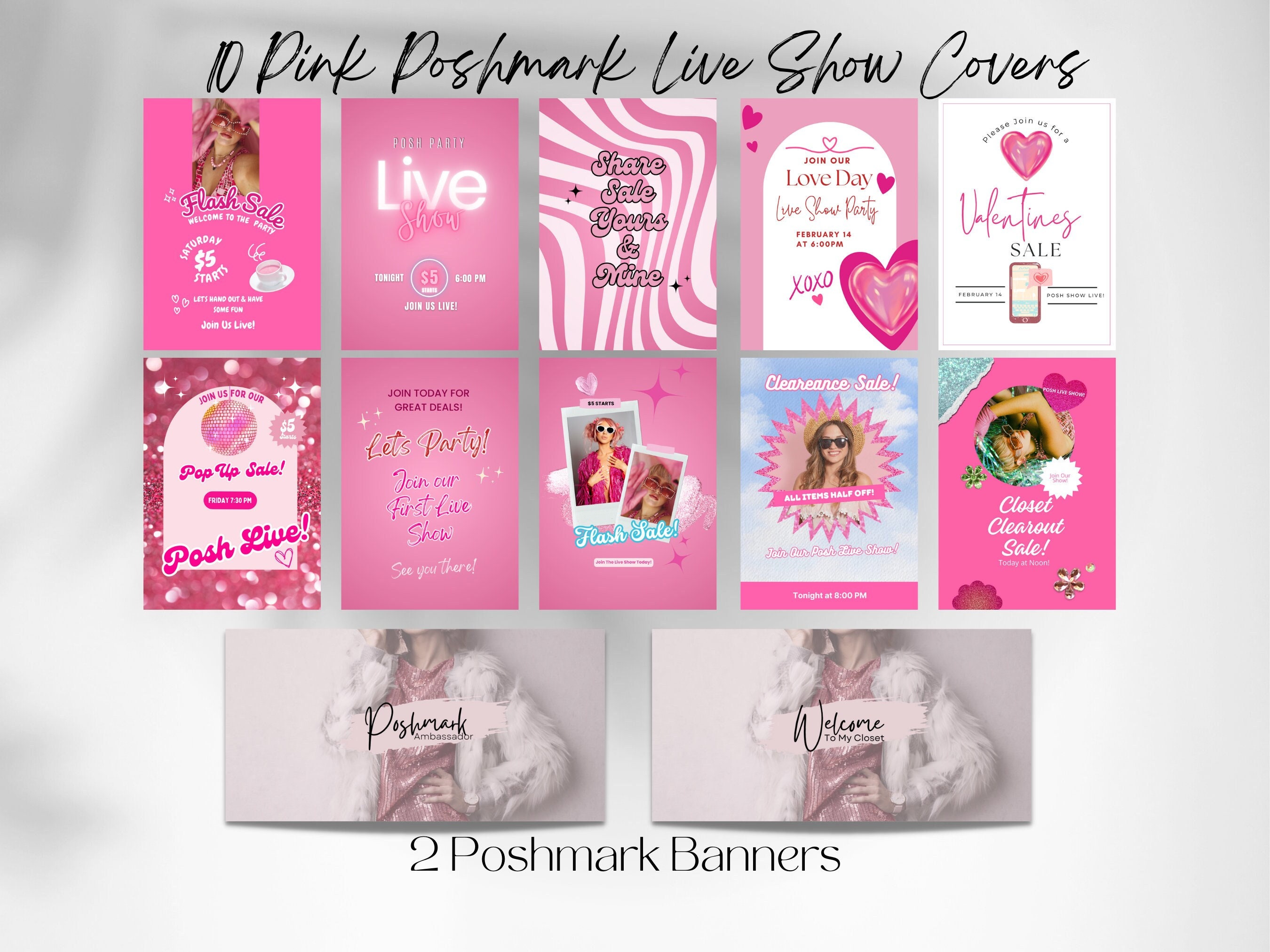 Poshmark Show Cover Images Pink Show Covers Poshmark Banner Images ...