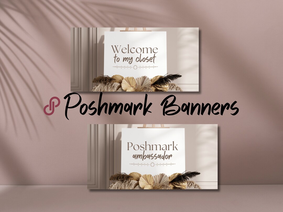 Poshmark Banner Sign Boho Aesthetic Posh Header Poshmark Banner ...