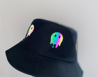 Smiley Face Bucket Hat - Etsy