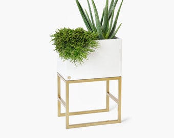 Modern Metal Steel Plant Box Flower Box Plant Rack Tall Plant Holder ...