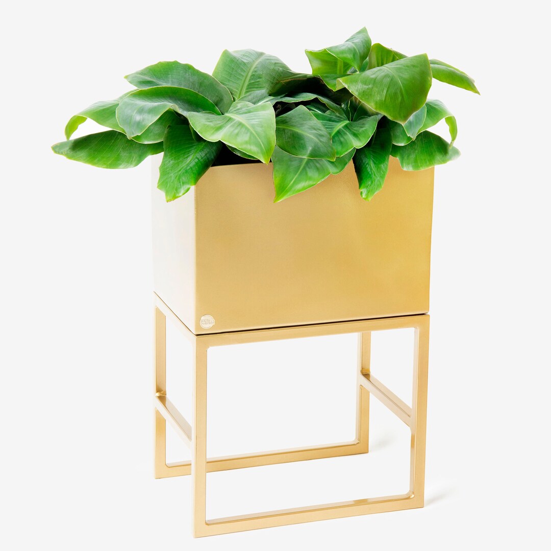Modern Metal Steel Plant Box Flower Box Plant Rack Tall Plant Holder ...