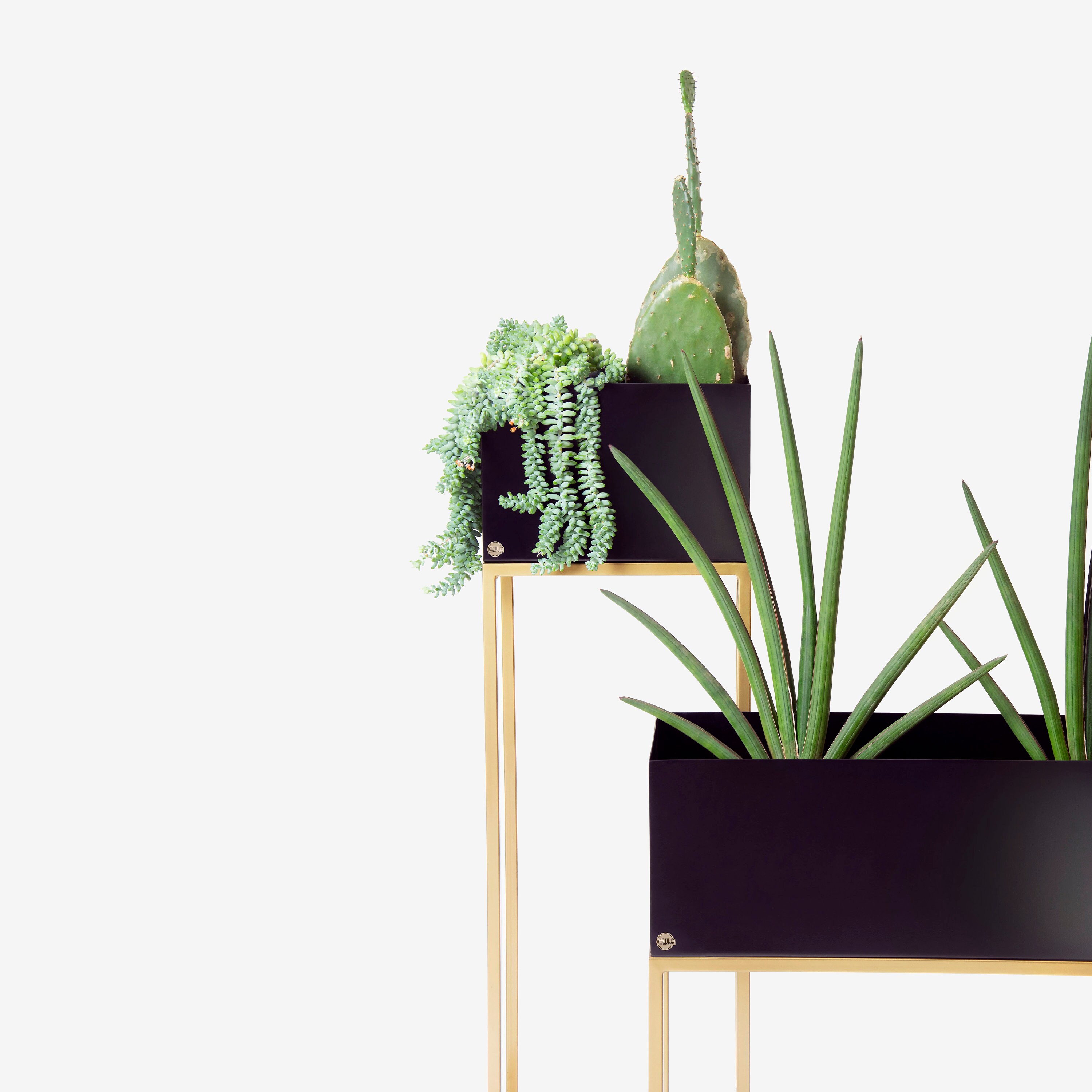 Modern Metal Steel Plant Box Flower Box Plant Rack Tall Plant Holder ...