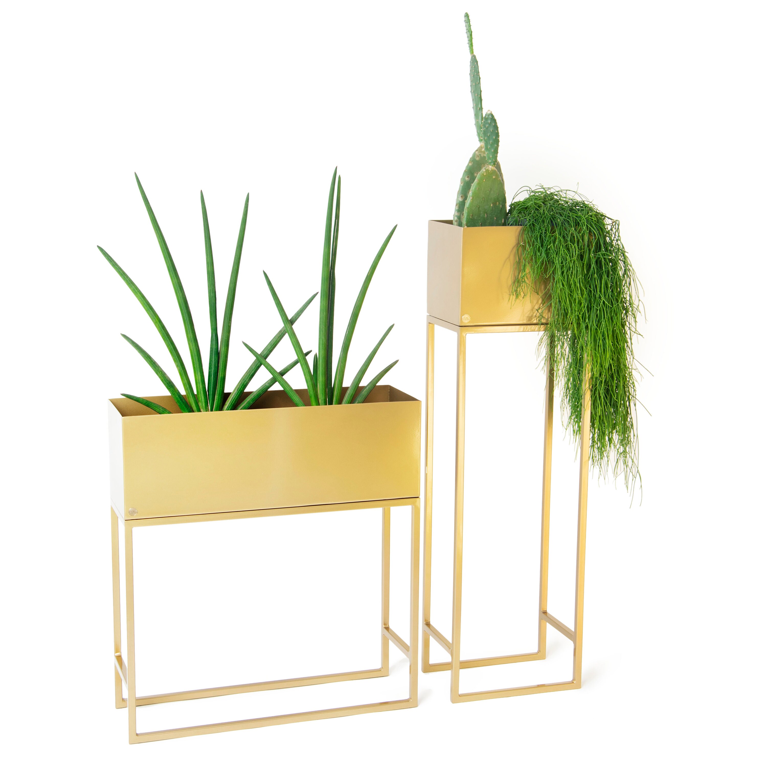 Modern Metal Steel Plant Box Flower Box Plant Rack Tall Plant Holder ...