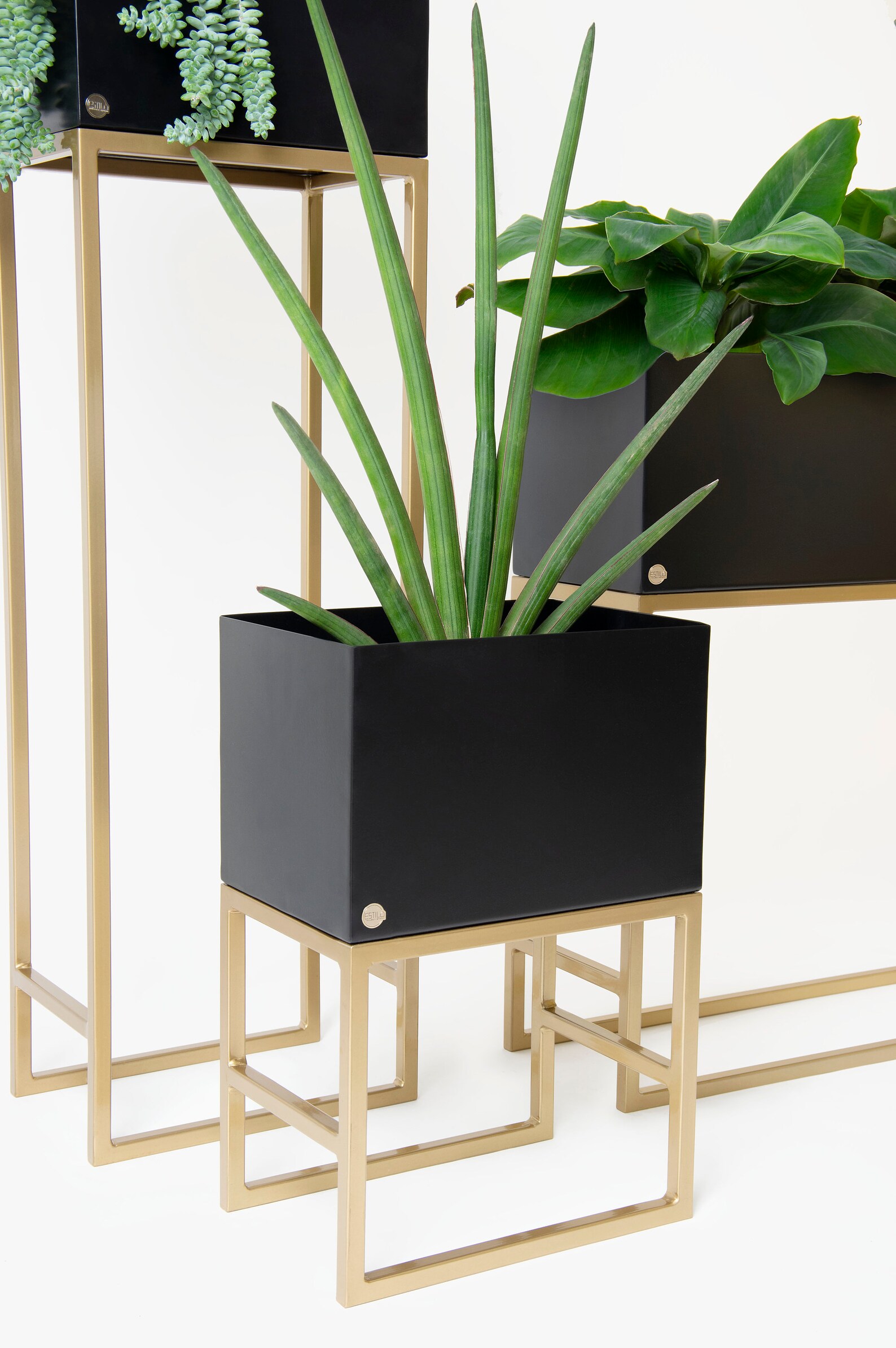 Modern Metal Steel Plant Box Flower Box Plant Rack Tall Plant Holder ...