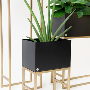 Modern Metal Steel Plant Box Flower Box Plant Rack Tall Plant Holder ...