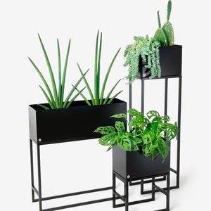 Modern Metal Steel Plant Box Flower Box Plant Rack Tall Plant Holder ...
