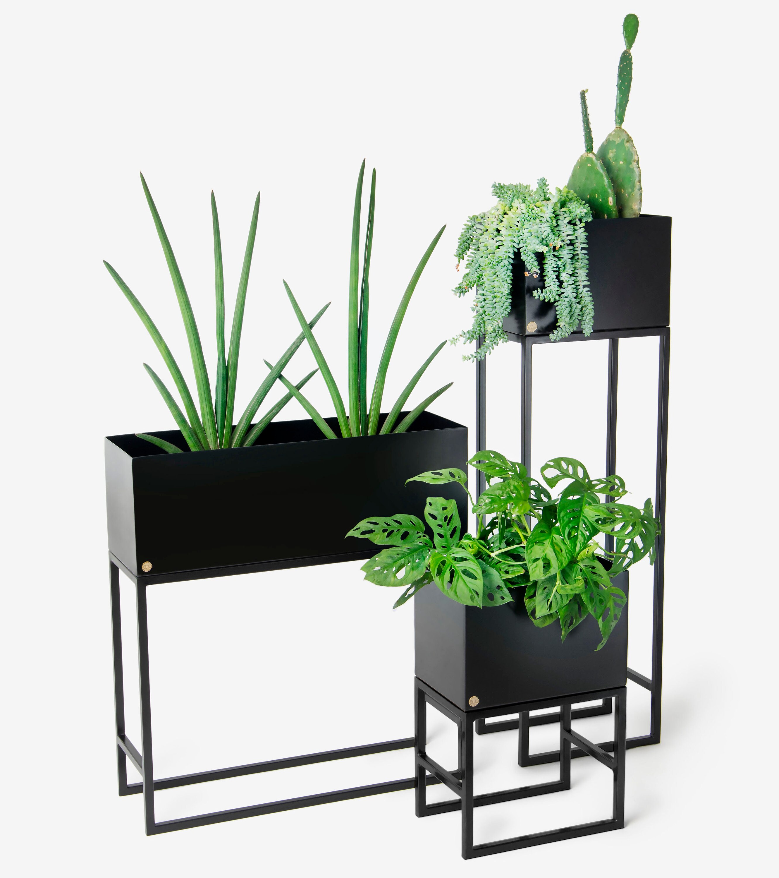 Modern Metal Steel Plant Box Flower Box Plant Rack Tall Plant Holder ...