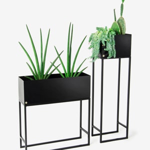 Modern Metal Steel Plant Box Flower Box Plant Rack Tall Plant Holder ...