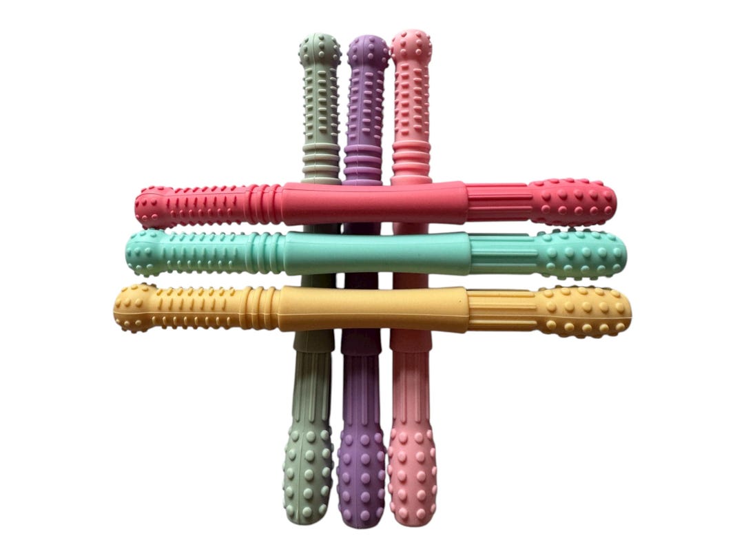 Pastel Textured Tube Chew: Sensory Fidget Toy - Etsy