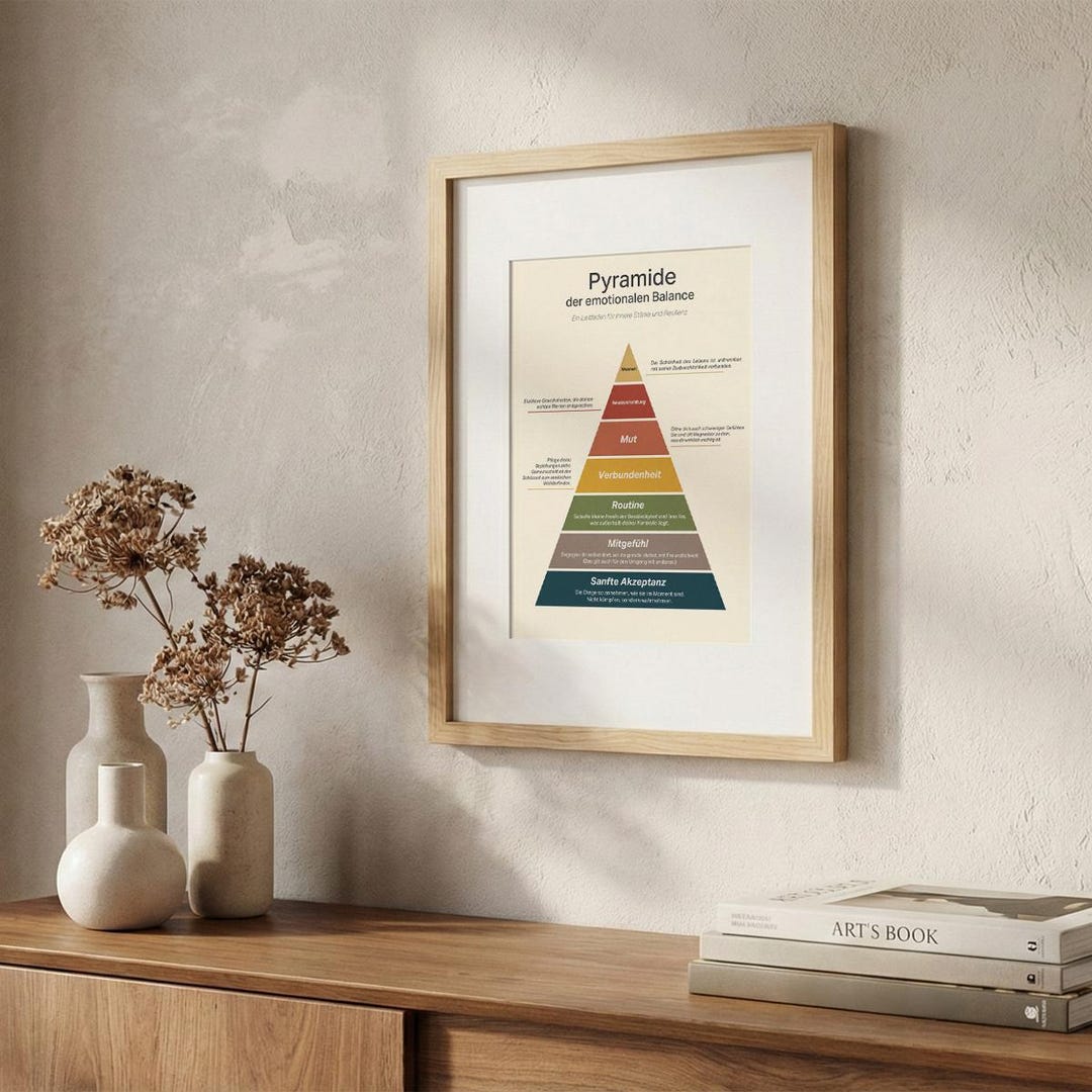 Poster "pyramid of Emotional Balance" | Wall Art for Resilience ...
