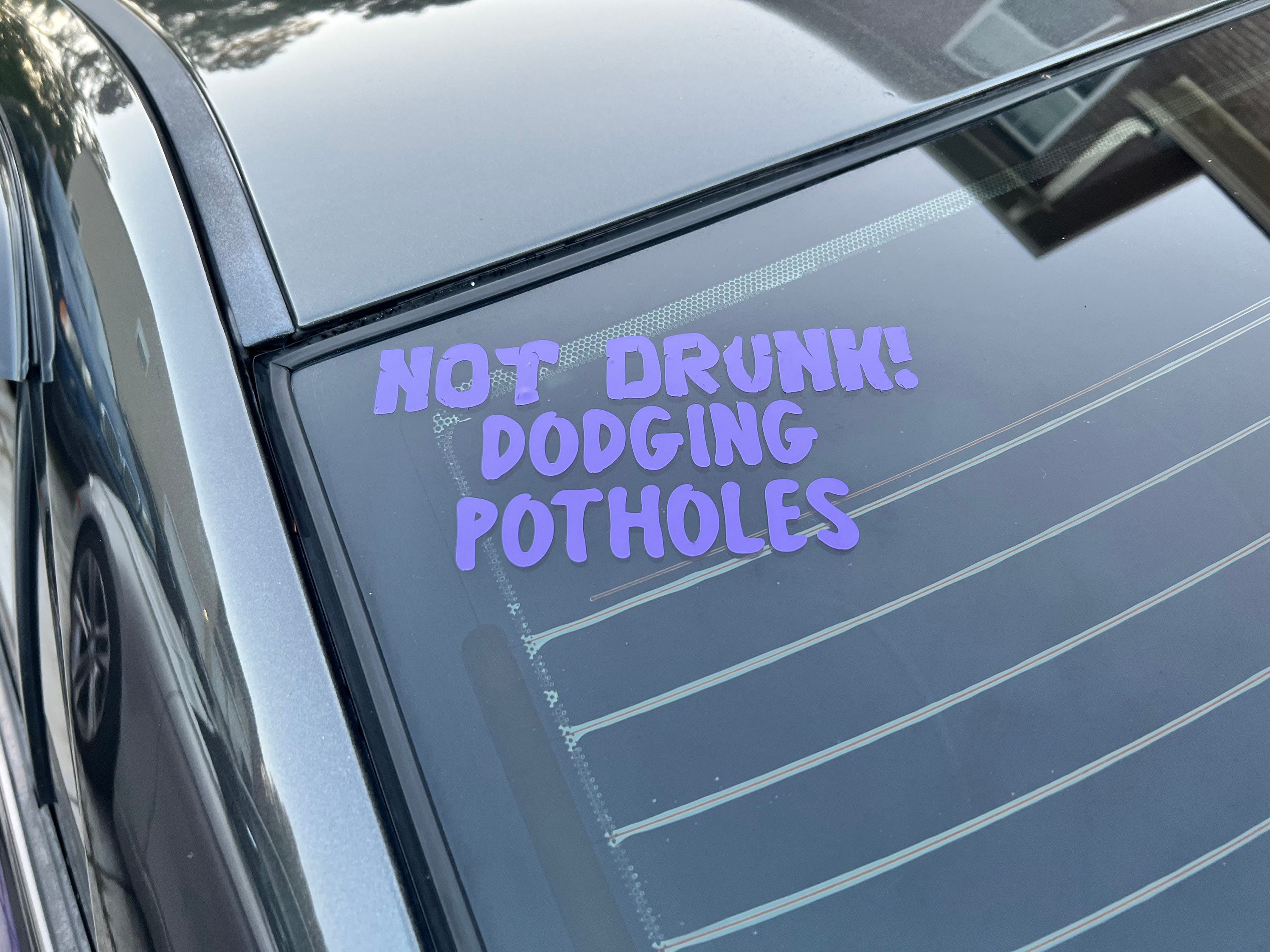 Not Drunk Dodging Potholes JDM Sticker Decal - Etsy