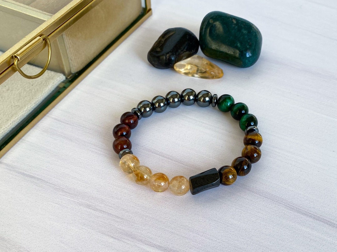 Attract Abundance, Prosperity, Money, Bracelet: Mens Citrine Bracelet ...