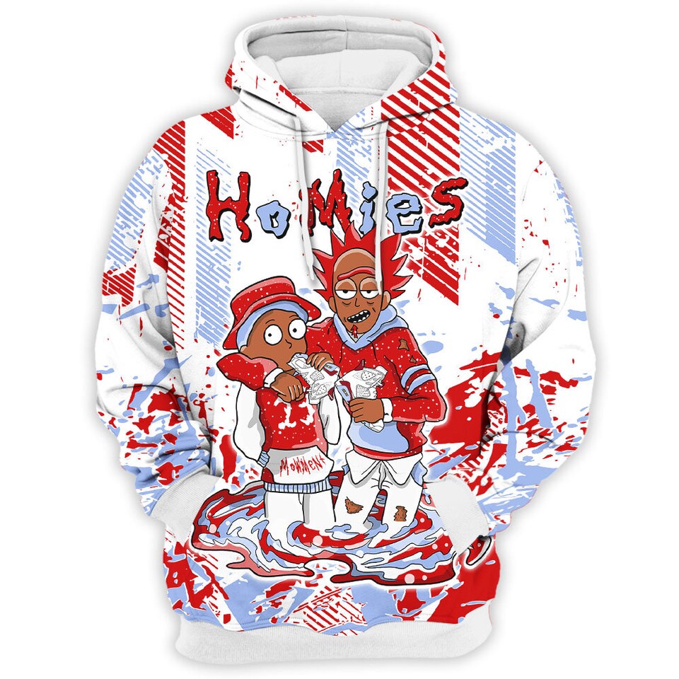 To Match JD 6 Red Oreo - Homies Rick And Morty - Red Oreo 6s Matching ...