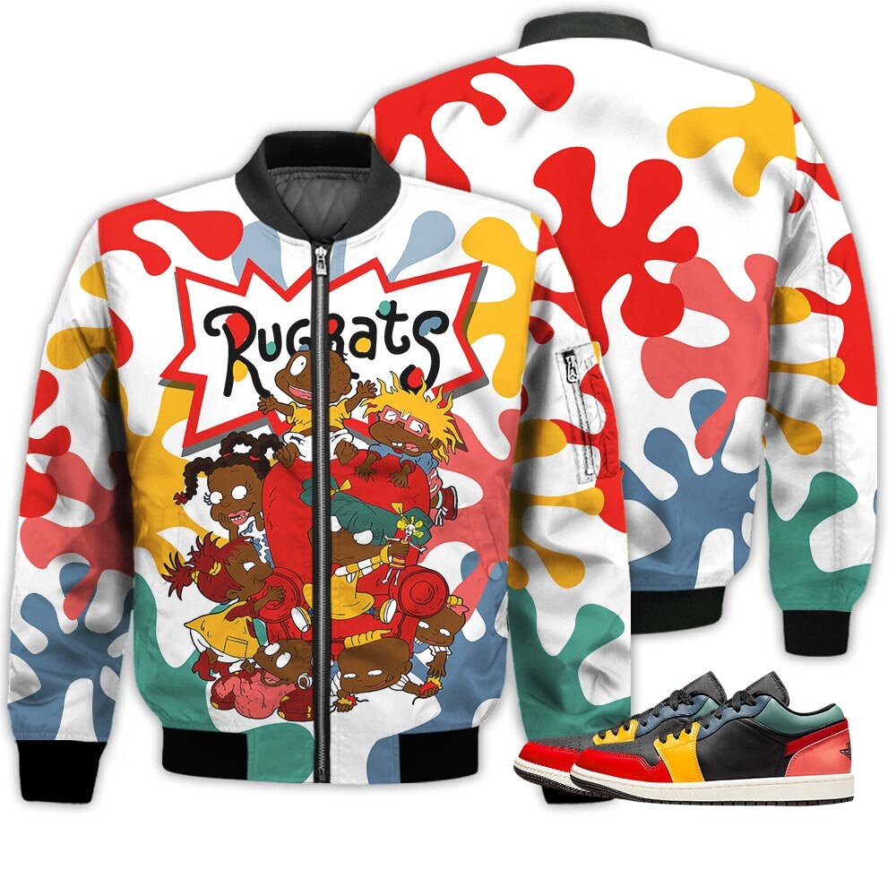 BLM Rugrats Melanin 90s Bab Men's Bomber Jacket
