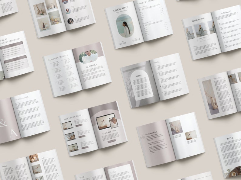120 Page Ebook Template Canva. Workbook Template. Lead Magnet - Etsy